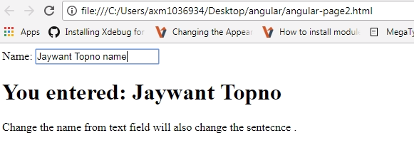 Data Binding Methods In Angularjs